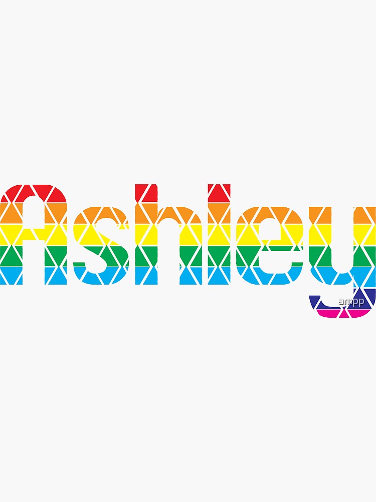 "Ashley" Sticker for Sale by ampp | Redbubble