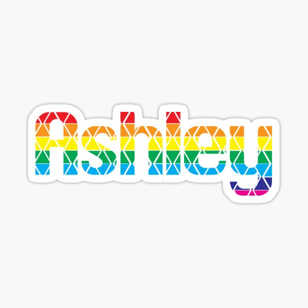 "Ashley" Sticker for Sale by ampp | Redbubble