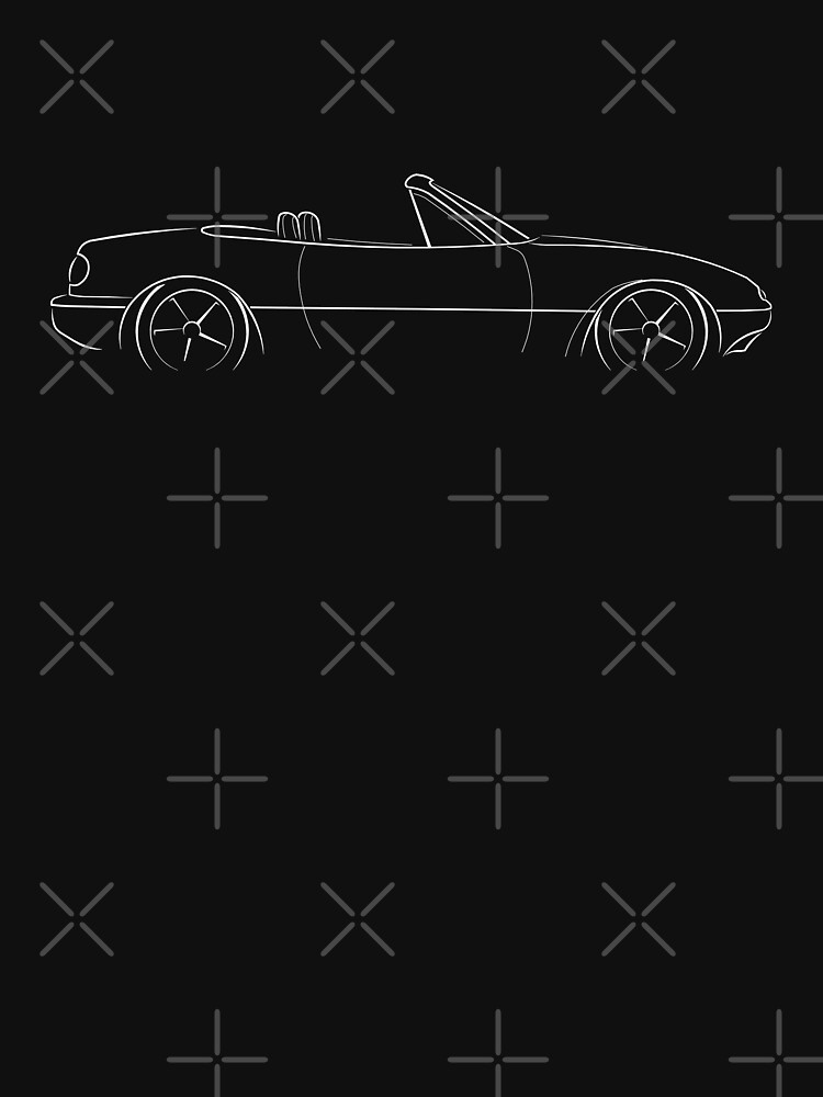 "Mazda Miata MX-5 NA - profile stencil, white" Essential T-Shirt for ...