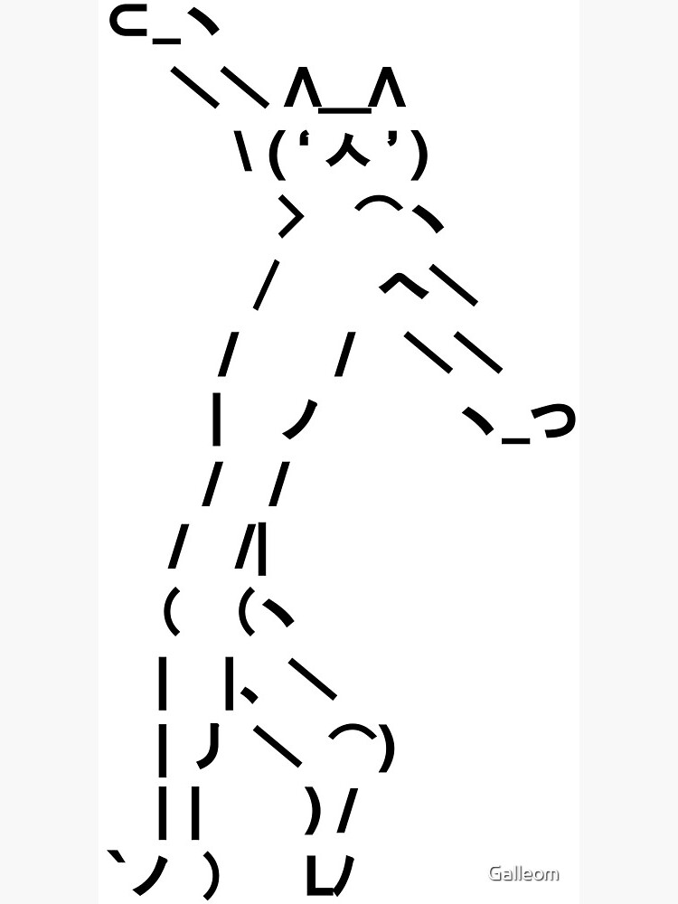 "Dancing Cat Emoticon 'ㅅ'" Photographic Print for Sale by Galleom ...