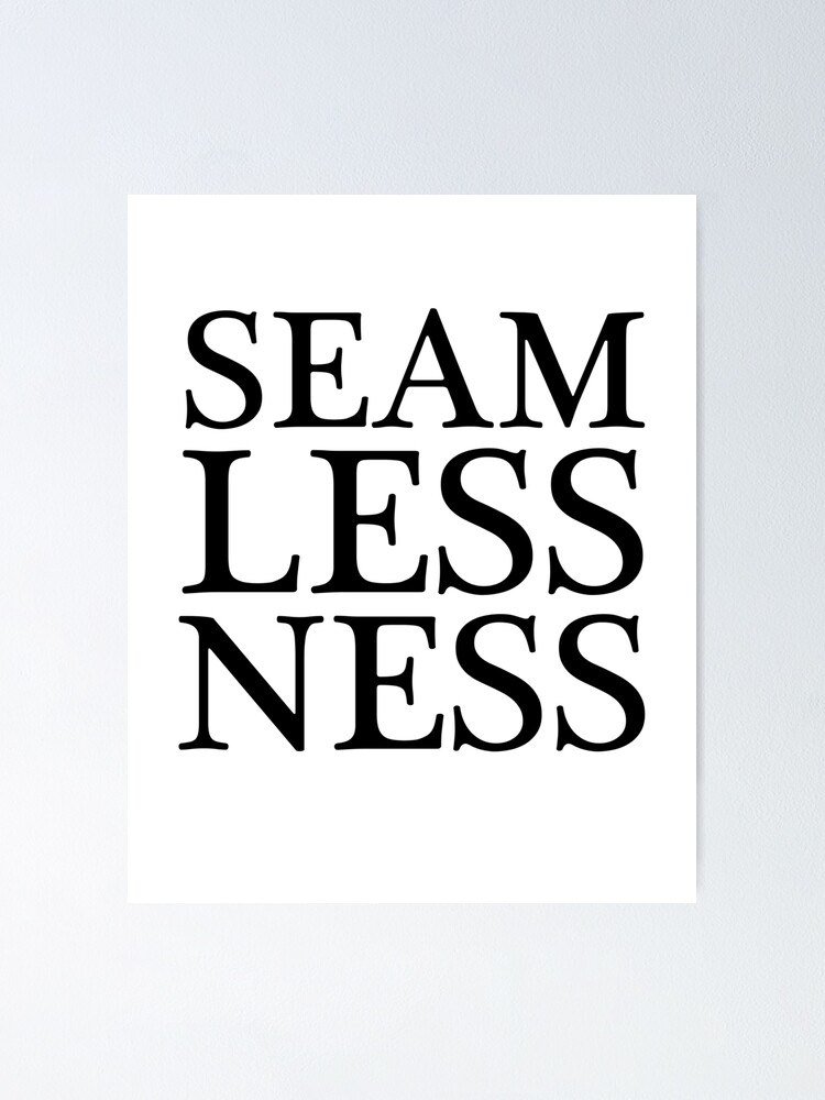 "Seamlessness John Maclean iconic word " Poster for Sale by ohdesigno ...