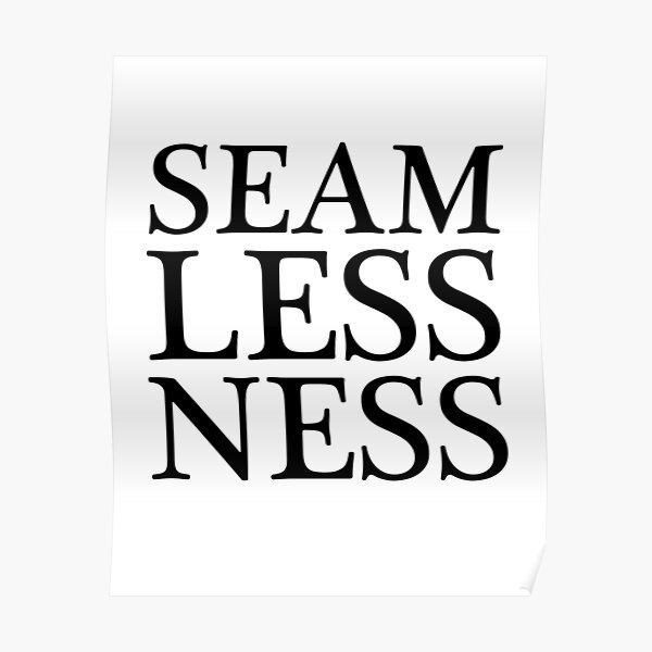 "Seamlessness John Maclean iconic word " Poster for Sale by ohdesigno ...