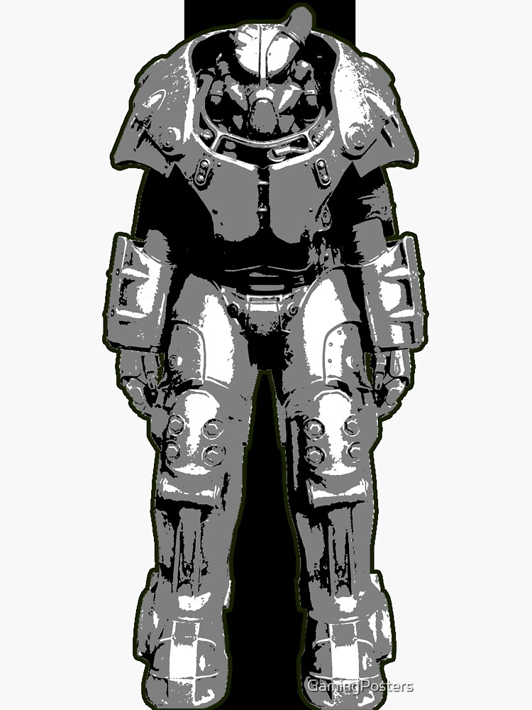"Fallout 3, Fallout New Vegas, Fallout 4 - X01 Power Armour Silhouette ...