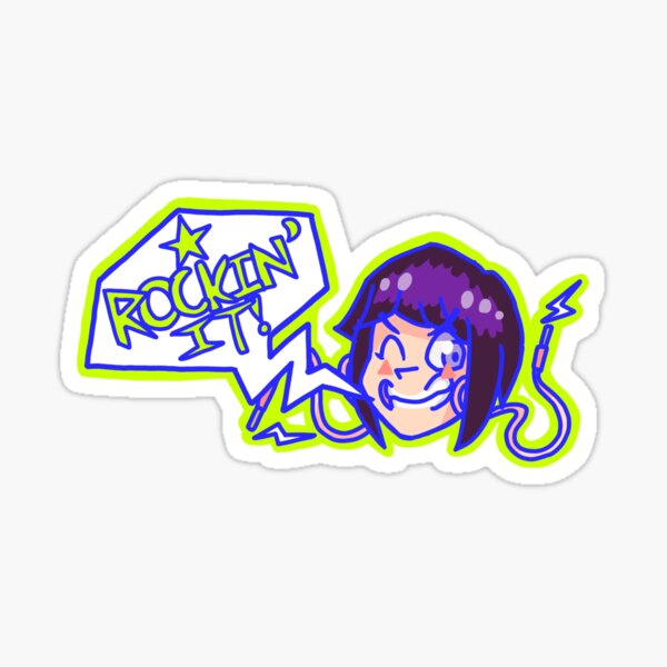 "Rockin' It! Jirou " Sticker for Sale by CreamyLeg | Redbubble