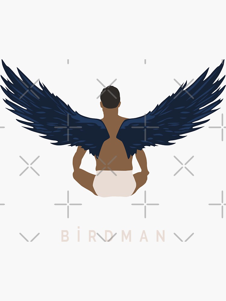 "Birdman" Sticker for Sale by lor4rt | Redbubble