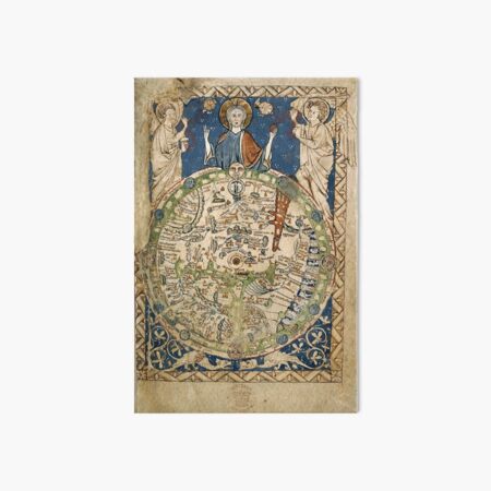 "Psalter World Map (13th century)" Art Board Print by ArtHistorical ...