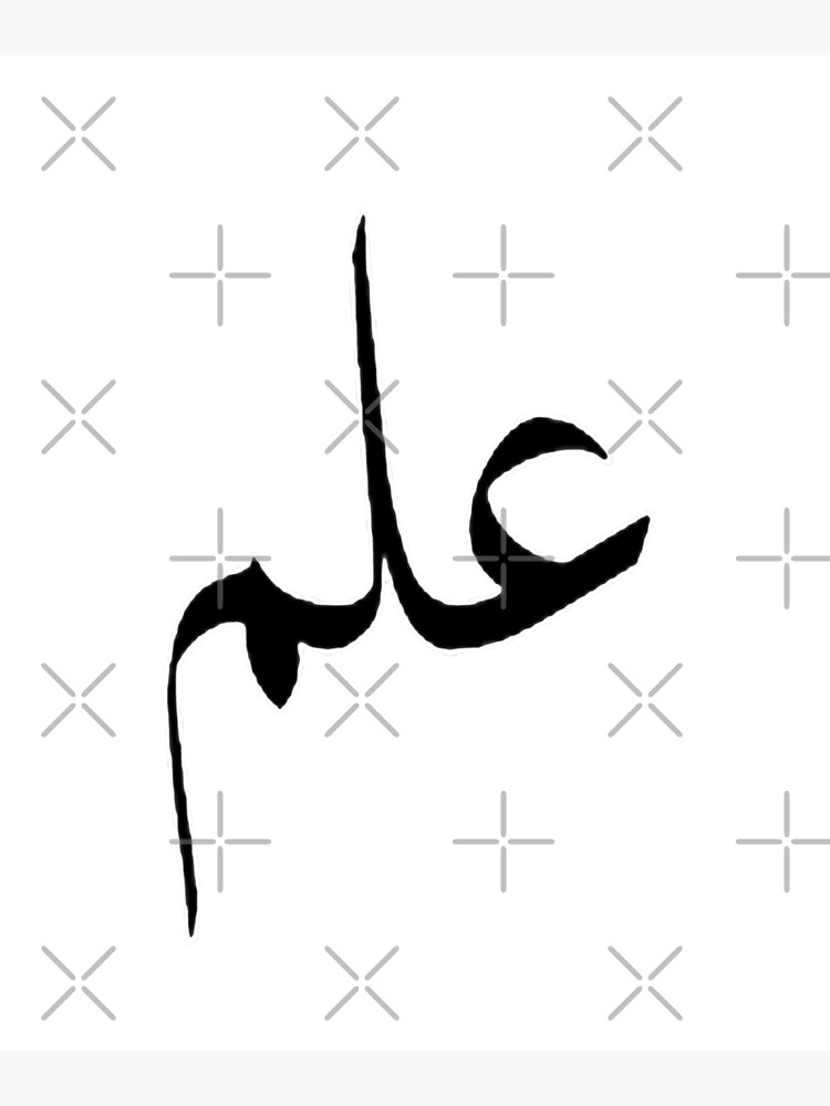"Ilm [Knowledge] Arabic text" Poster for Sale by Paradisessntl | Redbubble