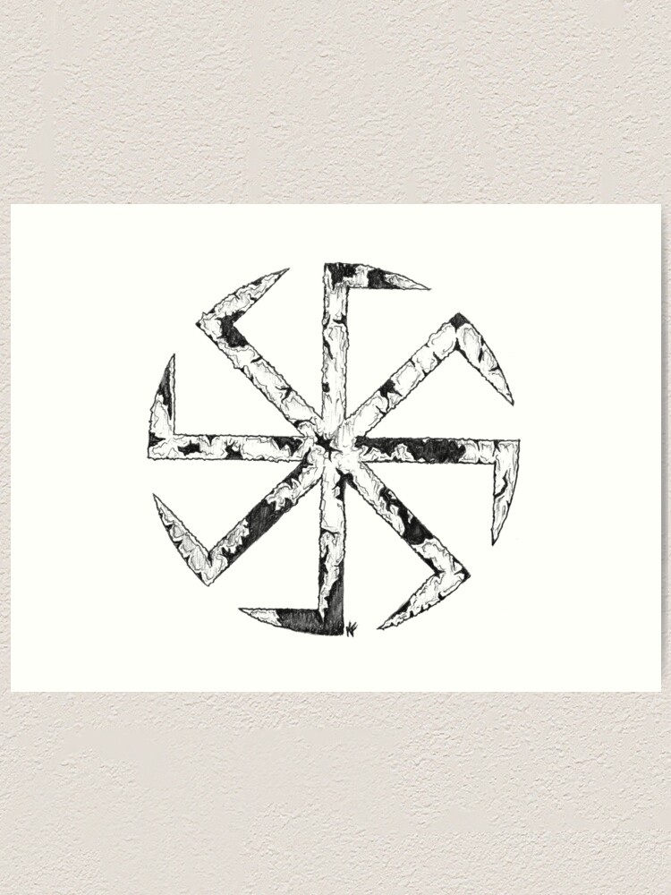 "Kolovrat, the Symbol of the Sun (Slavic Pagan)" Art Print for Sale by ...