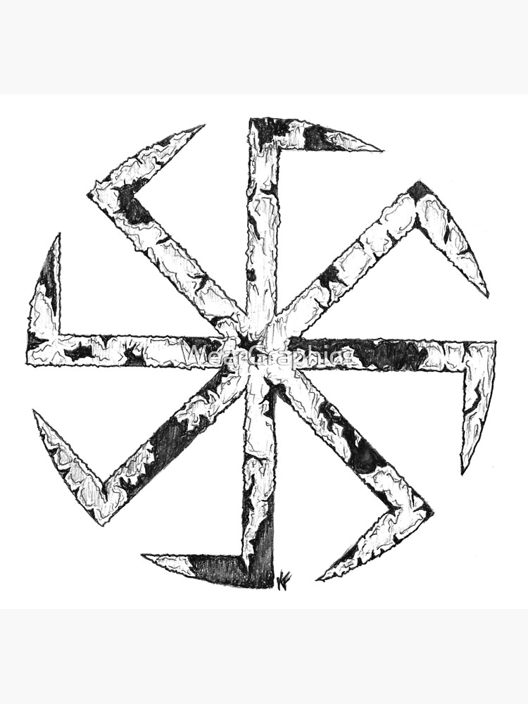 "Kolovrat, the Symbol of the Sun (Slavic Pagan)" Art Print for Sale by ...