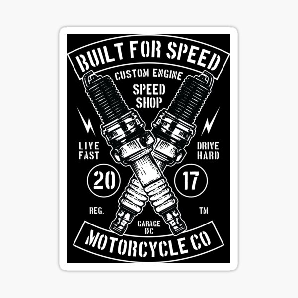 "Built For Speed" Sticker by ArtemNovus | Redbubble