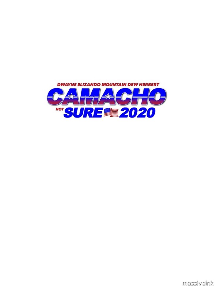 "CAMACHO / not SURE - 2020 for Presidential - Idiocracy Party" iPhone ...