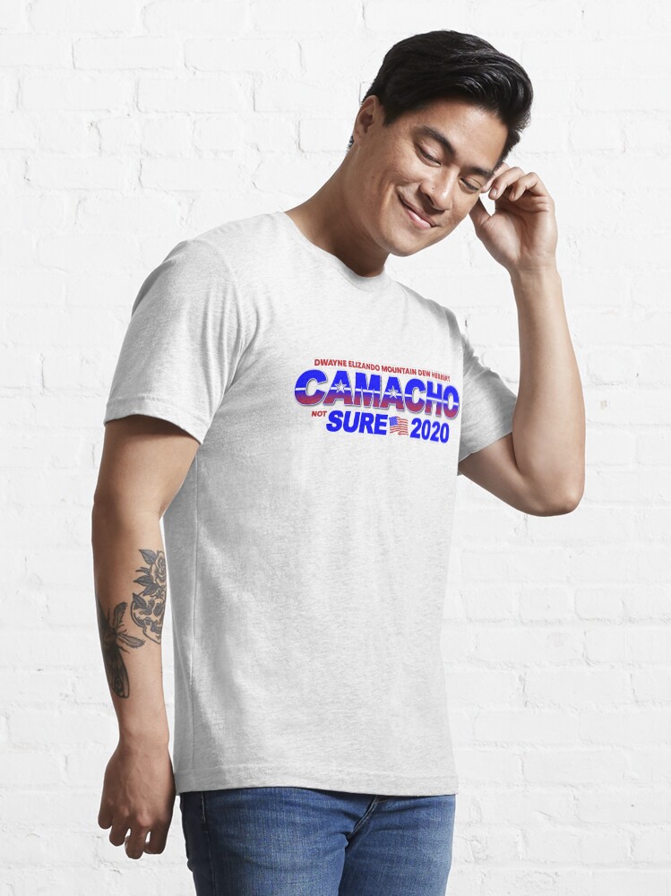 "CAMACHO / not SURE - 2020 for Presidential - Idiocracy Party" T-shirt ...