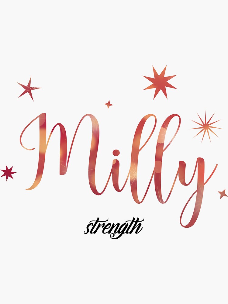 "Milly" Sticker for Sale by Moonshine-creek | Redbubble