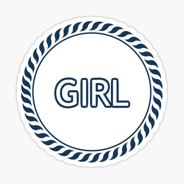 "GIRL" Sticker by SamohtJJ | Redbubble