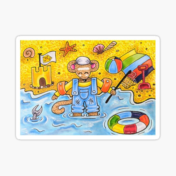"Seaside Charlie" Sticker for Sale by katyvaughan | Redbubble