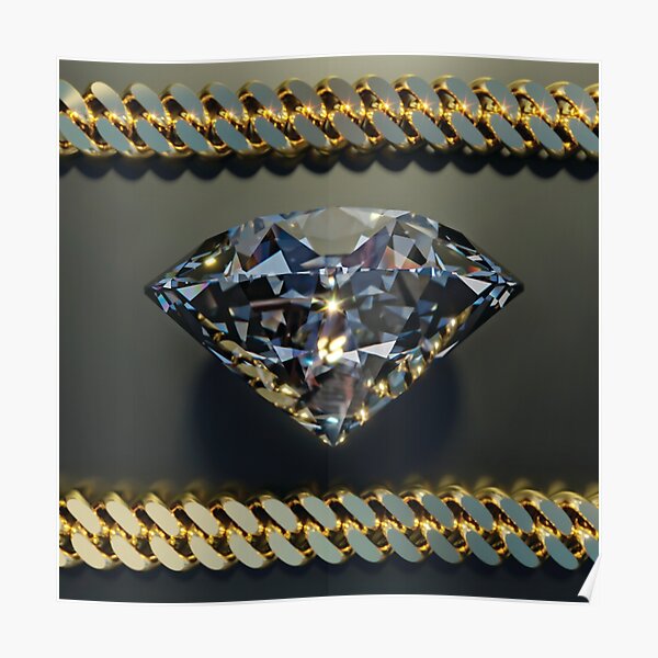 "Diamond and jewelry" Poster for Sale by MMJDSGN | Redbubble