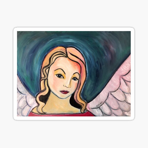 "Azure Blue Angel of Light" Sticker for Sale by dpenn | Redbubble