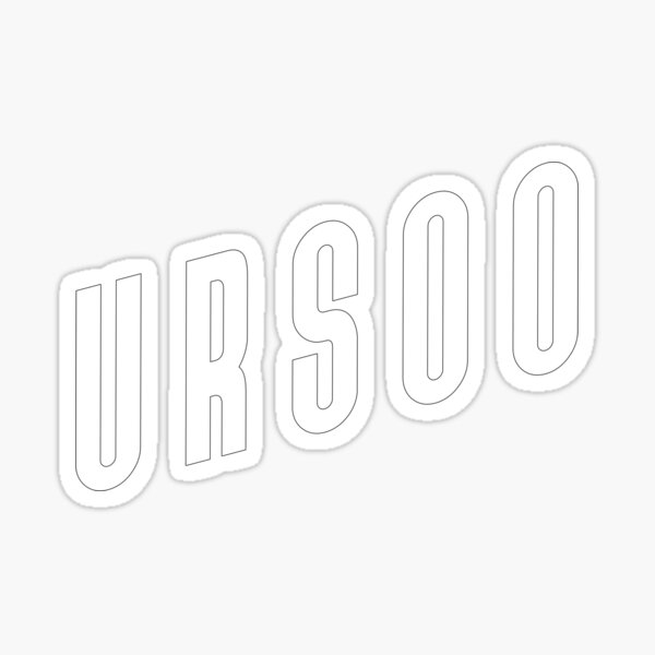 "BTS Idol URSOO (White text, Young Forever font)" Sticker for Sale by ...