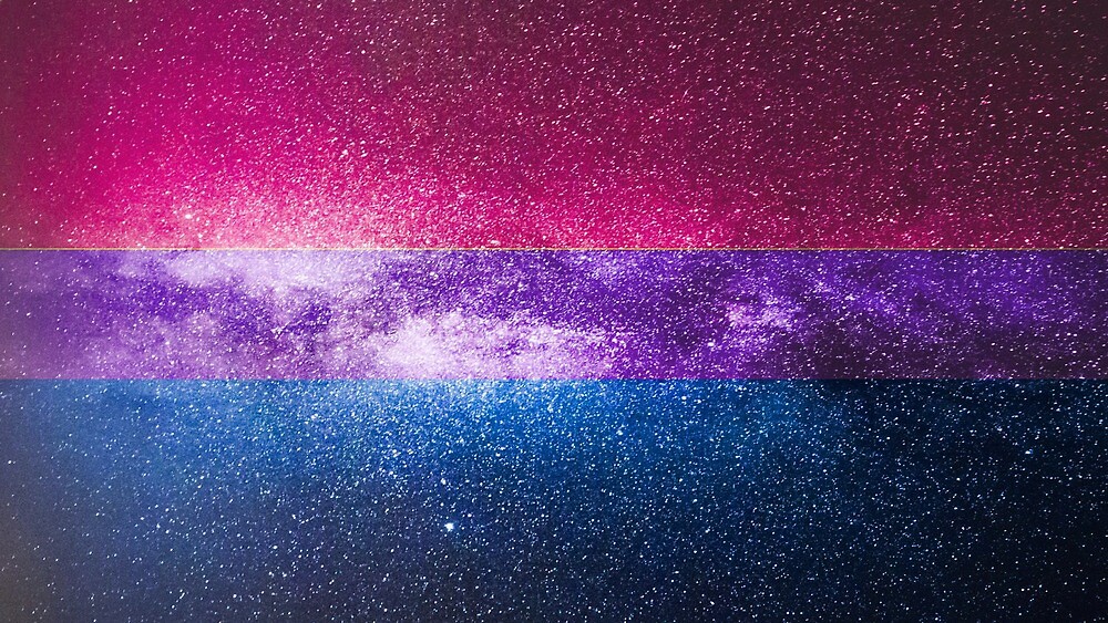 "Bisexual Galaxy Flag" by Ash Tomb | Redbubble