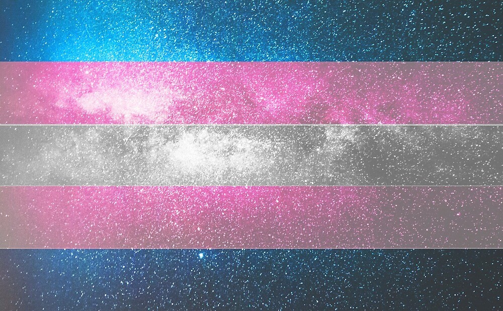 "Trans Galaxy Flag" by Ash Tomb | Redbubble