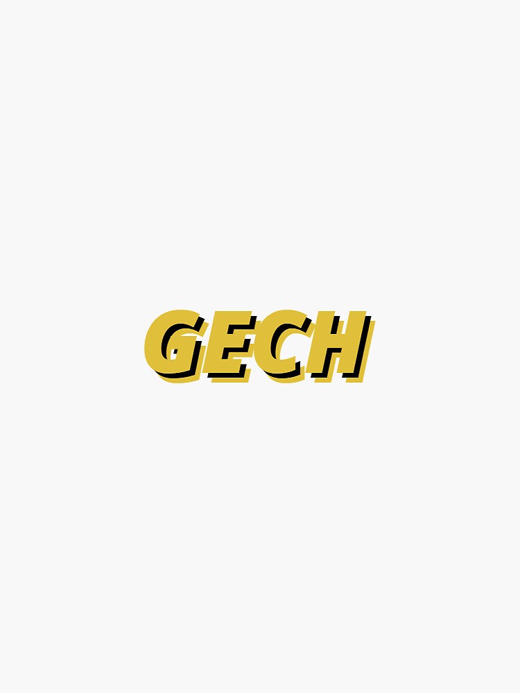 "GECH - georgia tech" Sticker for Sale by Leskeetittt | Redbubble