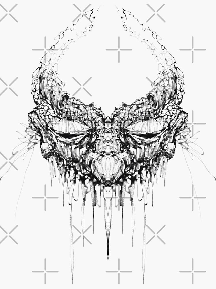 "Half Face" Sticker for Sale by TrashMasterArt | Redbubble