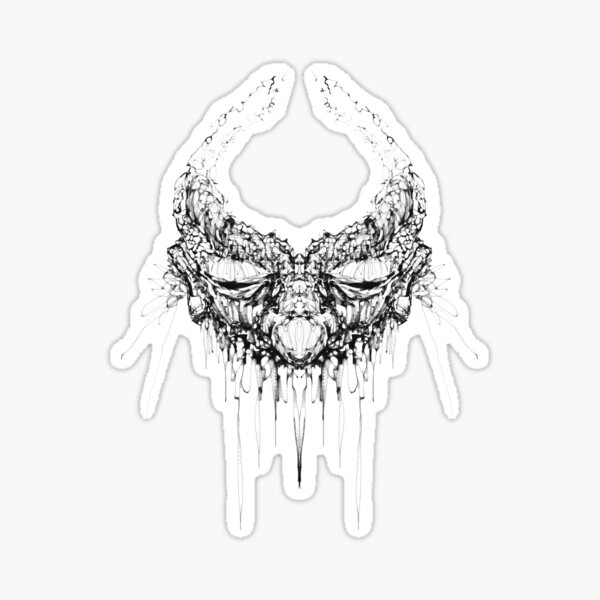 "Half Face" Sticker for Sale by TrashMasterArt | Redbubble