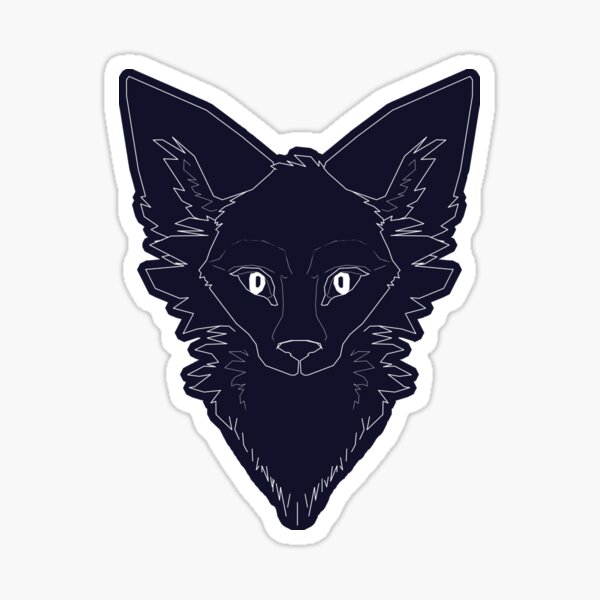 "Wolf" Sticker for Sale by NoirFaux | Redbubble