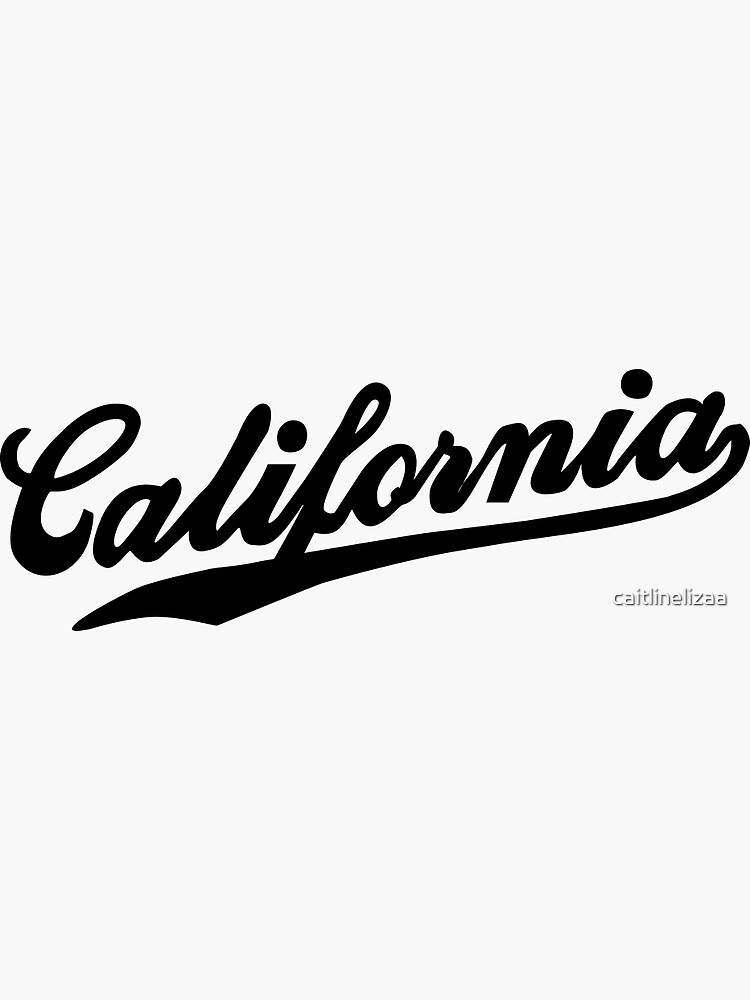"california" Sticker for Sale by caitlinelizaa | Redbubble