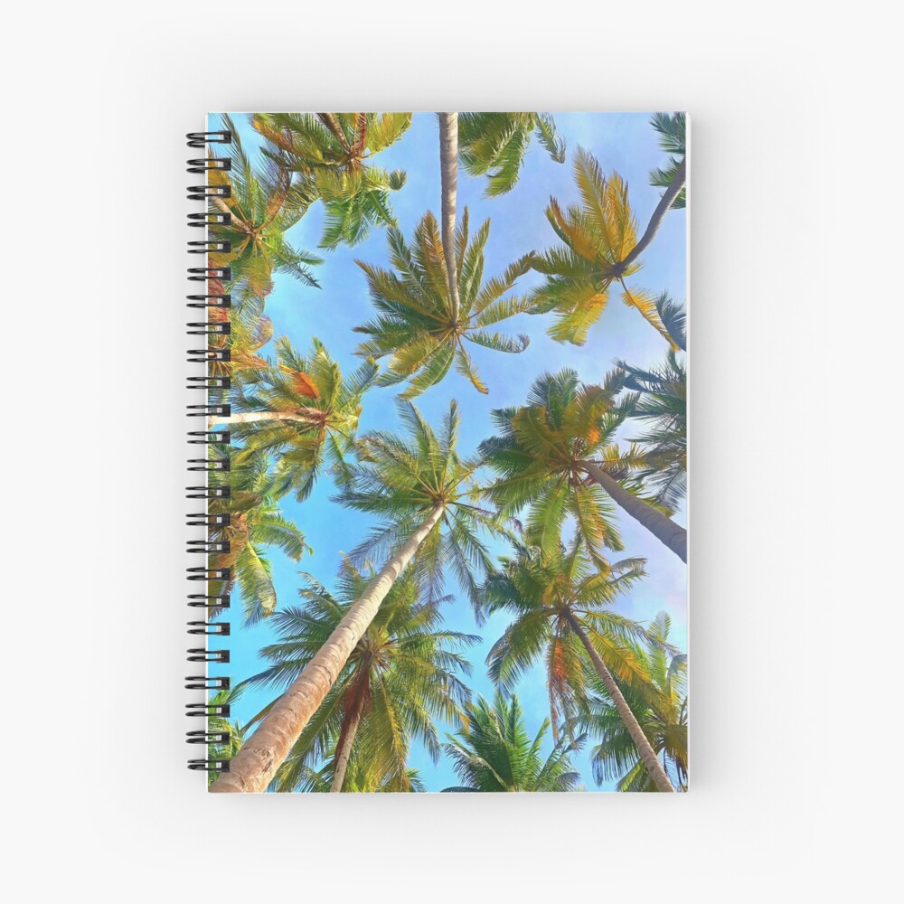 "Tropical Island Palm Trees" Spiral Notebook by newburyboutique | Redbubble