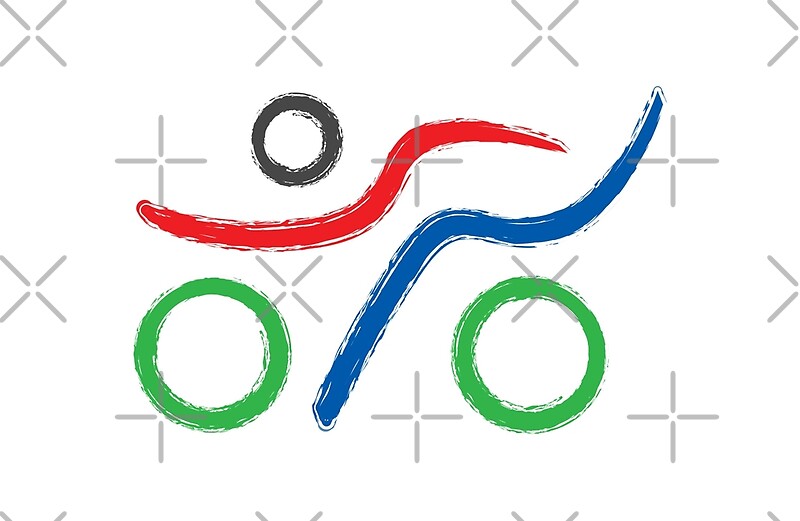 "Triathlon unique logo" by taligut | Redbubble
