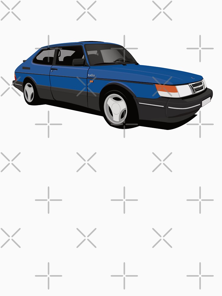 "Blue Saab 900 Turbo Aero illustration" T-shirt for Sale by ...