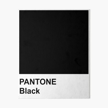 "Pantone Black " Art Board Print for Sale by GigimasArt | Redbubble