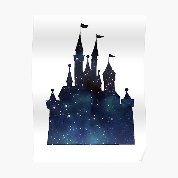 "Galaxy castle" Poster for Sale by ouatisworld | Redbubble