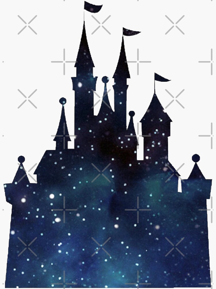 "Galaxy castle" Sticker for Sale by ouatisworld | Redbubble