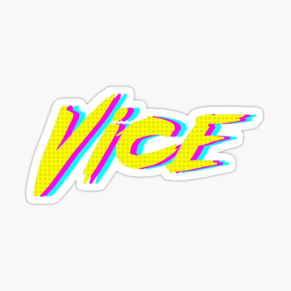 "VICE Neon Retro Graphic" Sticker for Sale by cc2491cc | Redbubble