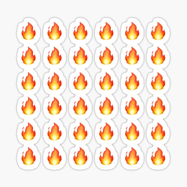 Fire Emoji Stickers | Redbubble