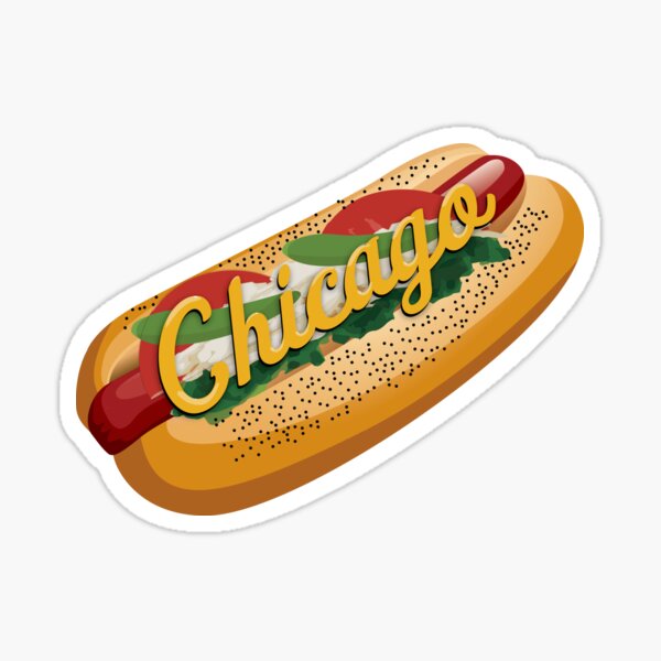 "Chicago Dog" Sticker for Sale by richdelux | Redbubble