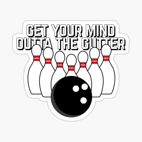 "Funny Bowling Design" Sticker for Sale by BuiceJox | Redbubble