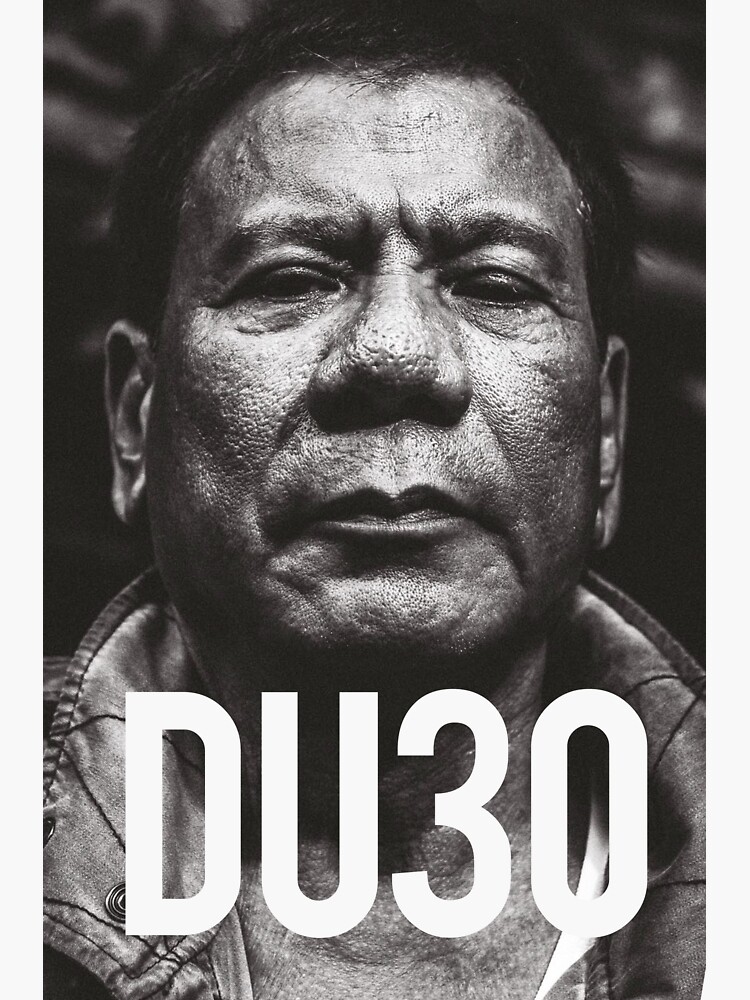"DU30 The Man" Sticker for Sale by kiLabozz | Redbubble