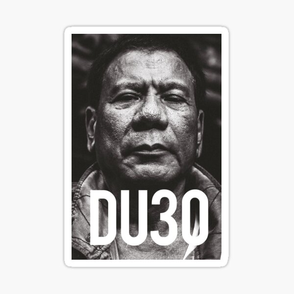 "DU30 The Man" Sticker for Sale by kiLabozz | Redbubble