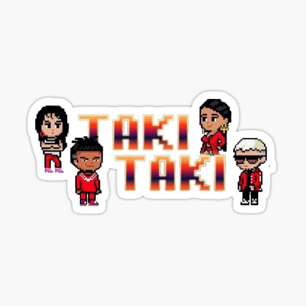 "Taki Taki" Sticker for Sale by JackAustin | Redbubble