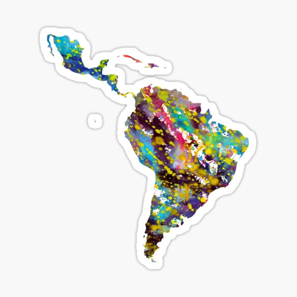 "Latin America" Sticker for Sale by erzebetth | Redbubble