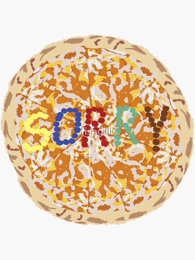 "Sorry Pizza Princess Diaries" Sticker for Sale by fishgillls | Redbubble