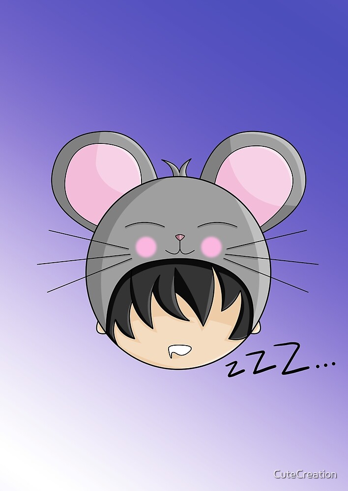 "Sleepy Mouse Boy" by CuteCreation | Redbubble
