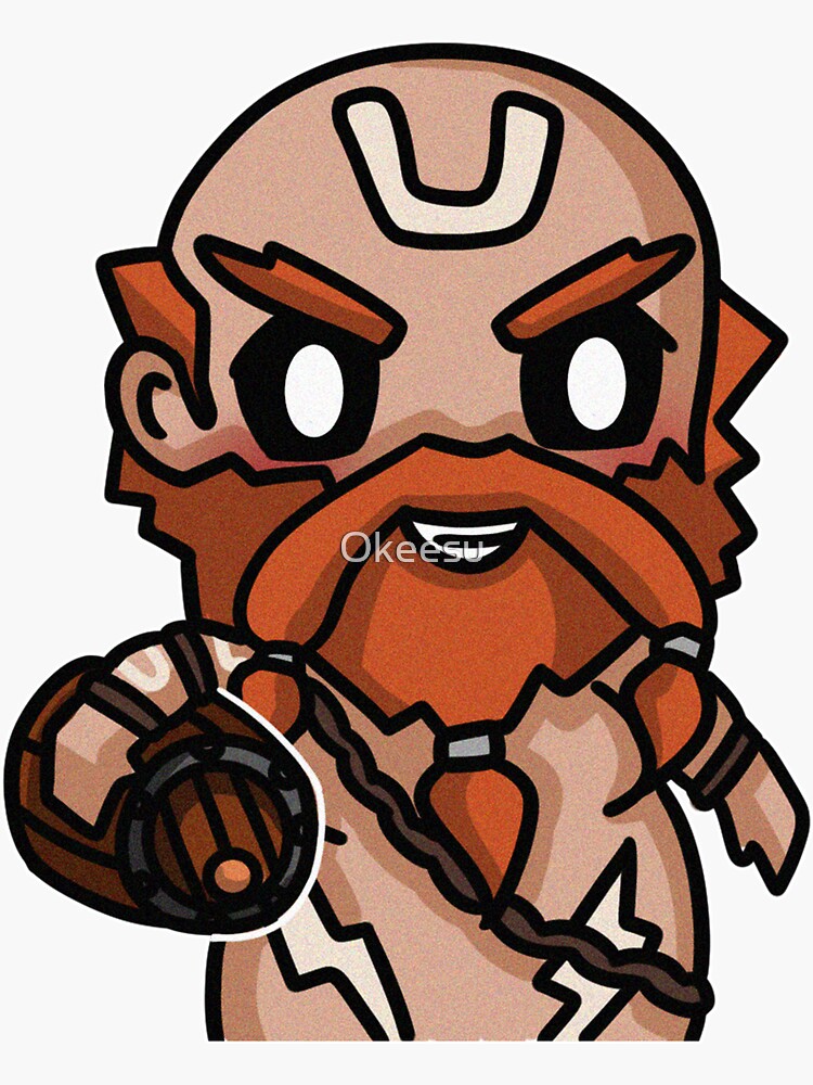 "[Mini Chibi] Gragas" Sticker for Sale by Okeesu | Redbubble