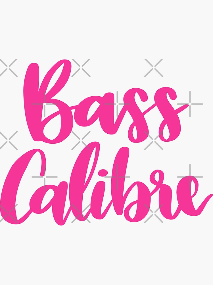 "Bass Calibre" Sticker for Sale by ellietography | Redbubble