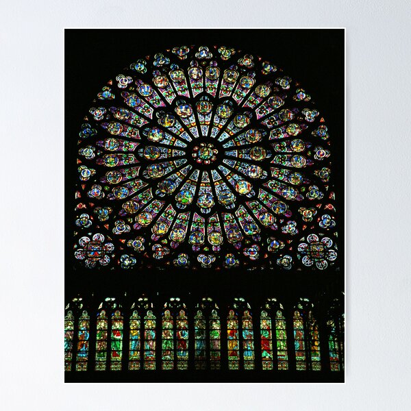 "Rose Window, Chartres Cathedral" Poster for Sale by parischris | Redbubble