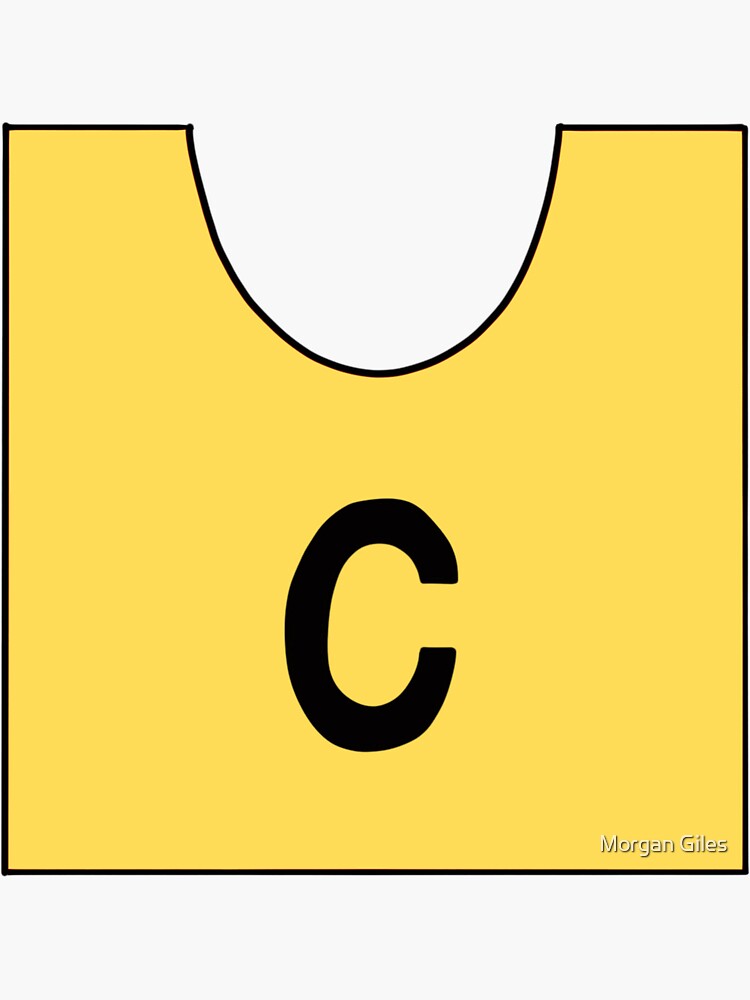 "Yellow Centre Bib" Sticker for Sale by PicnicRock24 | Redbubble