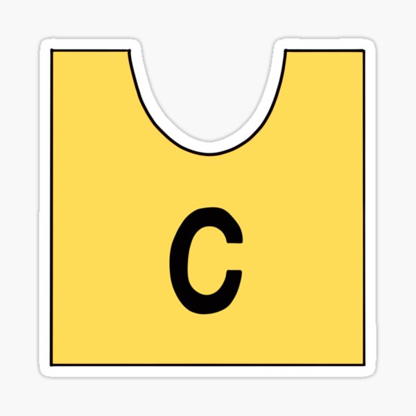 "Yellow Centre Bib" Sticker for Sale by PicnicRock24 | Redbubble